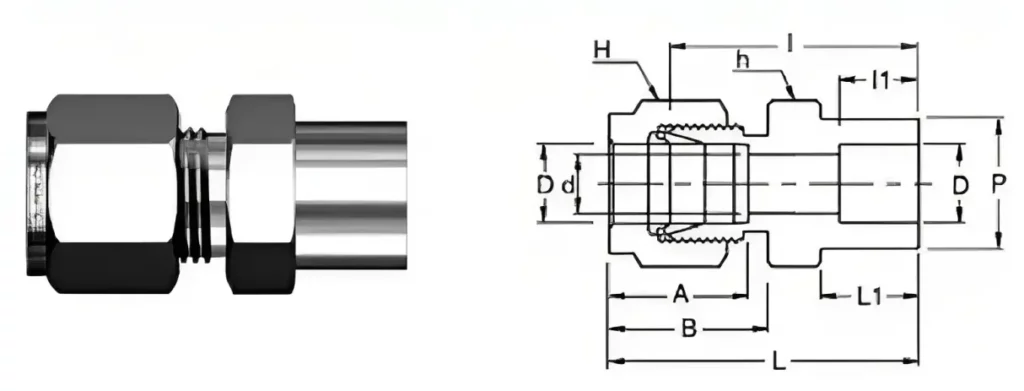 SUPERLOK TUBE SOCKET WELD CONNECTOR SSWC